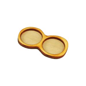 litko horde trays | 25mm circle bases | movement tray | compatible with warhammer, age of sigmar, bolt action (2-figure horde tray)