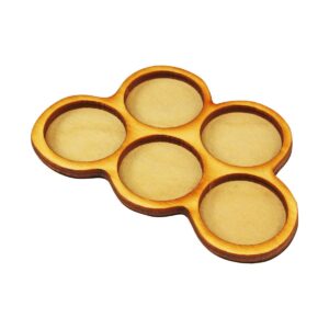 litko 5-figure horde tray | 25mm circle bases | movement tray | compatible with warhammer, age of sigmar, bolt action, flames of war, runewars, war of the rings