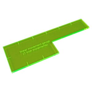 litko 1 inch linear gauge compatible with dba, fluorescent green