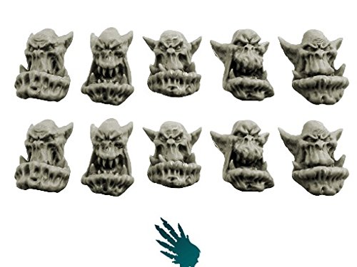 Spellcrow Orcs: Bulky Orcs Heads