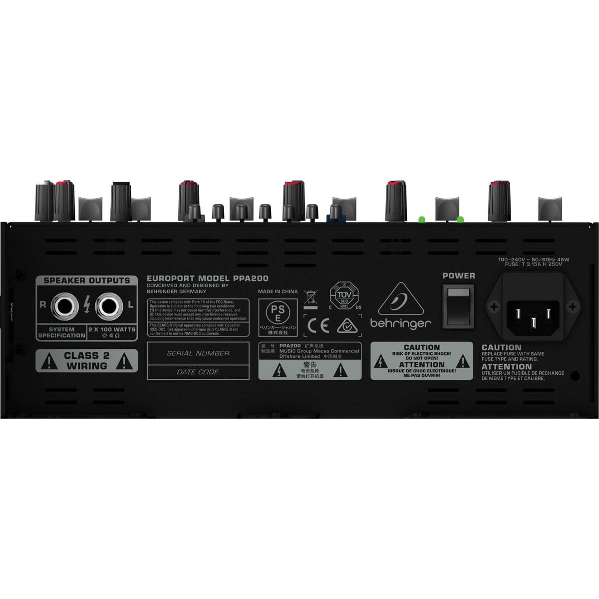 Behringer Europort PPA200 5-Channel Portable PA System