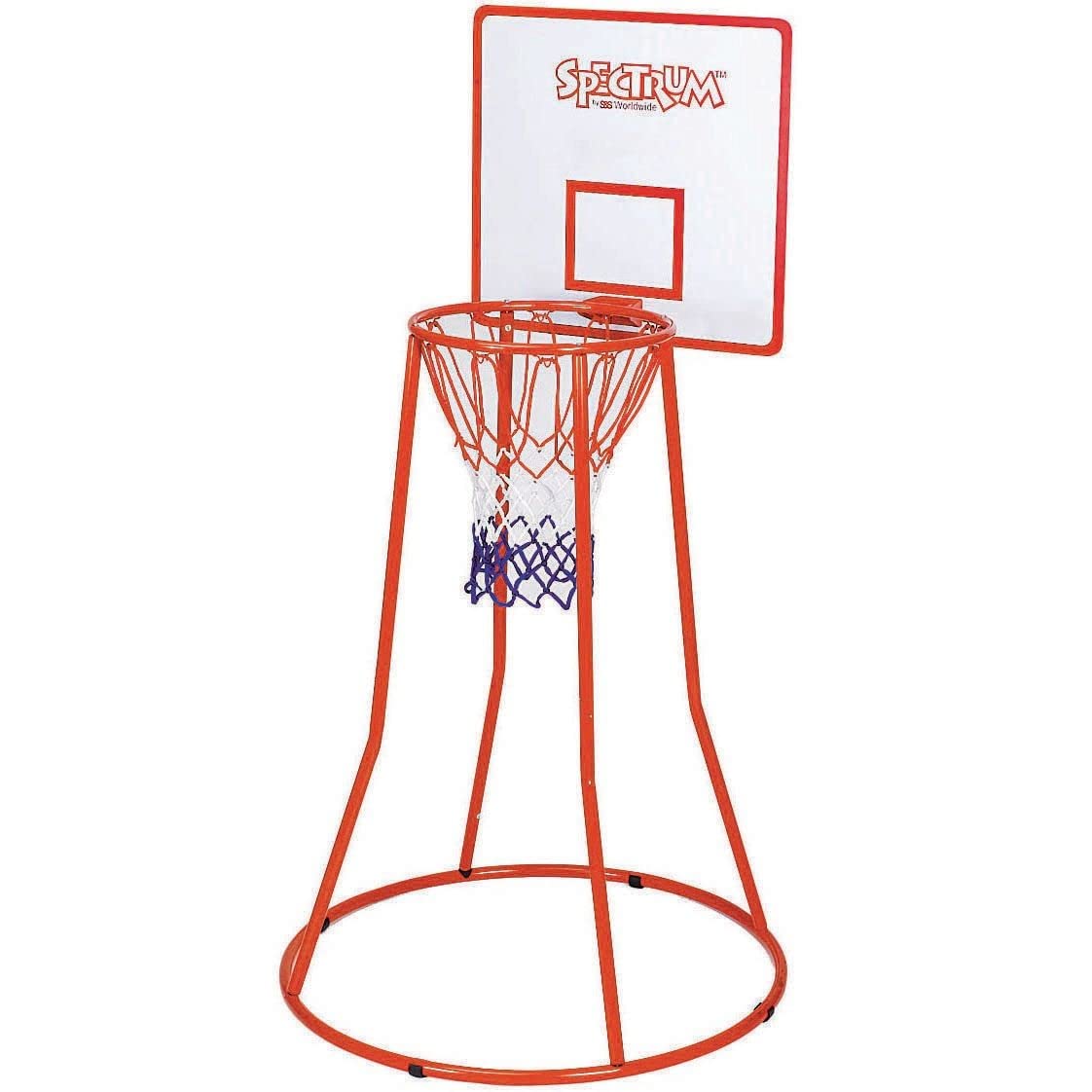 S&S Worldwide Mini Steel Basketball Goal with Backboard – 4'H Rim & 18" Rim – Stable 36" Base for Kids