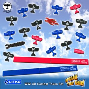 LITKO WW1 Flight Token Set Compatible with Wings of Glory