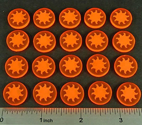 LITKO Sun Resource Tokens, Fluorescent Orange (20)