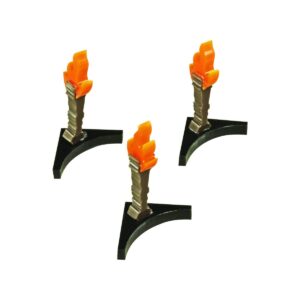 litko torch markers compatible with dungeons & dragons (3)