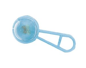 unique industries mini baby rattle favors, 1", blue, 24 pieces