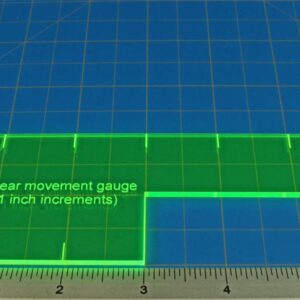 LITKO 1 Inch Linear Gauge Compatible with DBA, Fluorescent Green