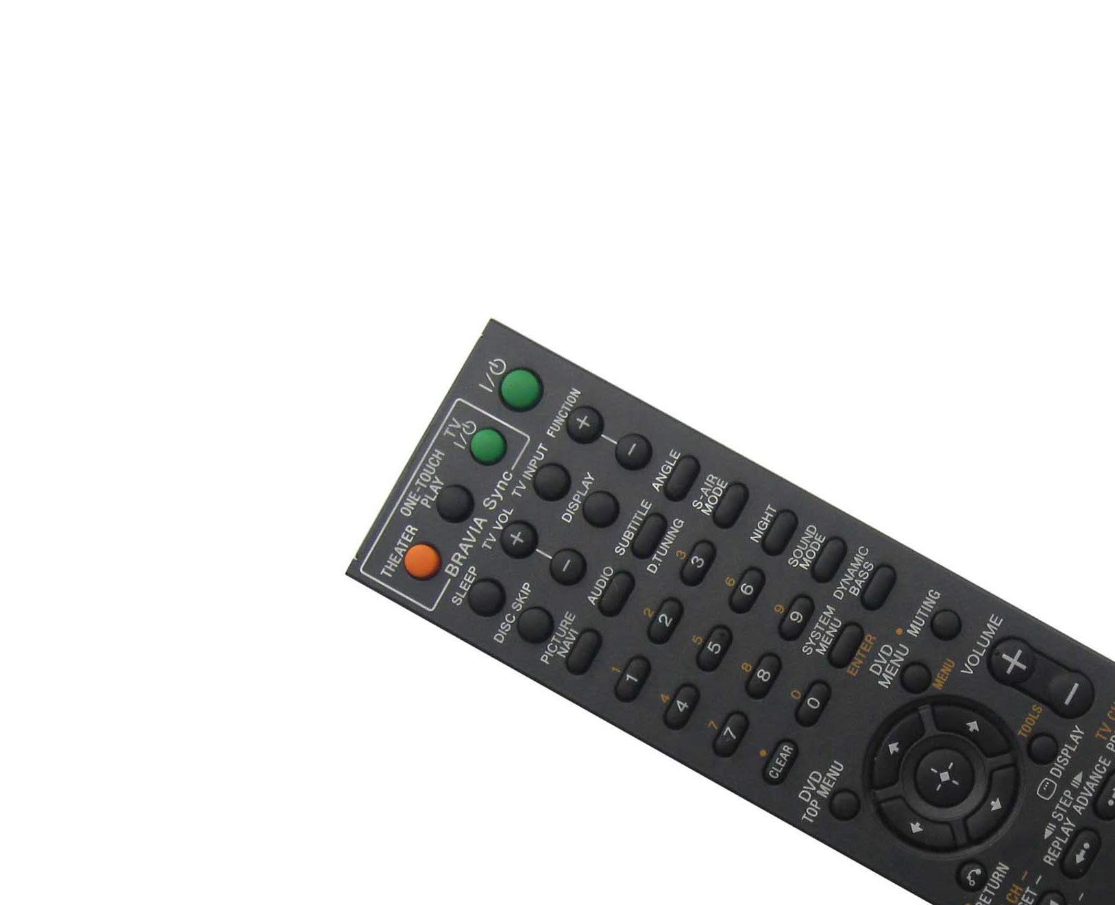 HCDZ Replacement Remote Control Fit for Sony DAV-HDX576 HCD-HDX576WF HCD-HDZ278 DVD Home Theater System