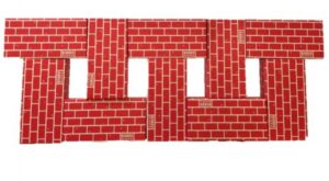 mondo bloxx 20 pack cardboard block brick set (12x6x3) usa made!