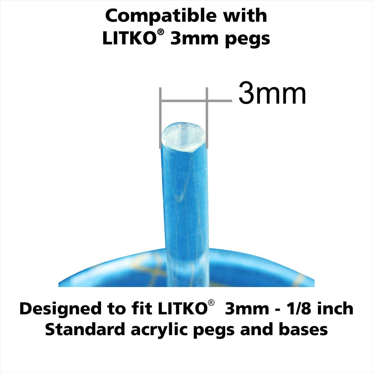 LITKO Standard Flight Stand Dials #1-10 with Pointers (10)