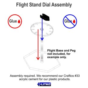 LITKO Standard Flight Stand Dials #1-10 with Pointers (10)