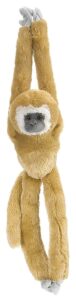 wild republic white handed gibbon plush, monkey stuffed animal, plush toy, gifts for kids, hanging 20 inches