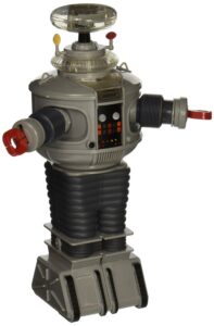 diamond select toys lost in space: electronic lights & sounds b9 robot figure, multi-colored, 10 inches, (aug142281)