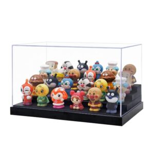 odoria clear acrylic display box case 9.4 long for pop figures 4 steps dustproof