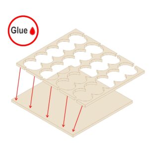 LITKO 5x4 Formation Rank Tray for 25mm Circle Bases