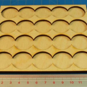 LITKO 5x4 Formation Rank Tray for 25mm Circle Bases