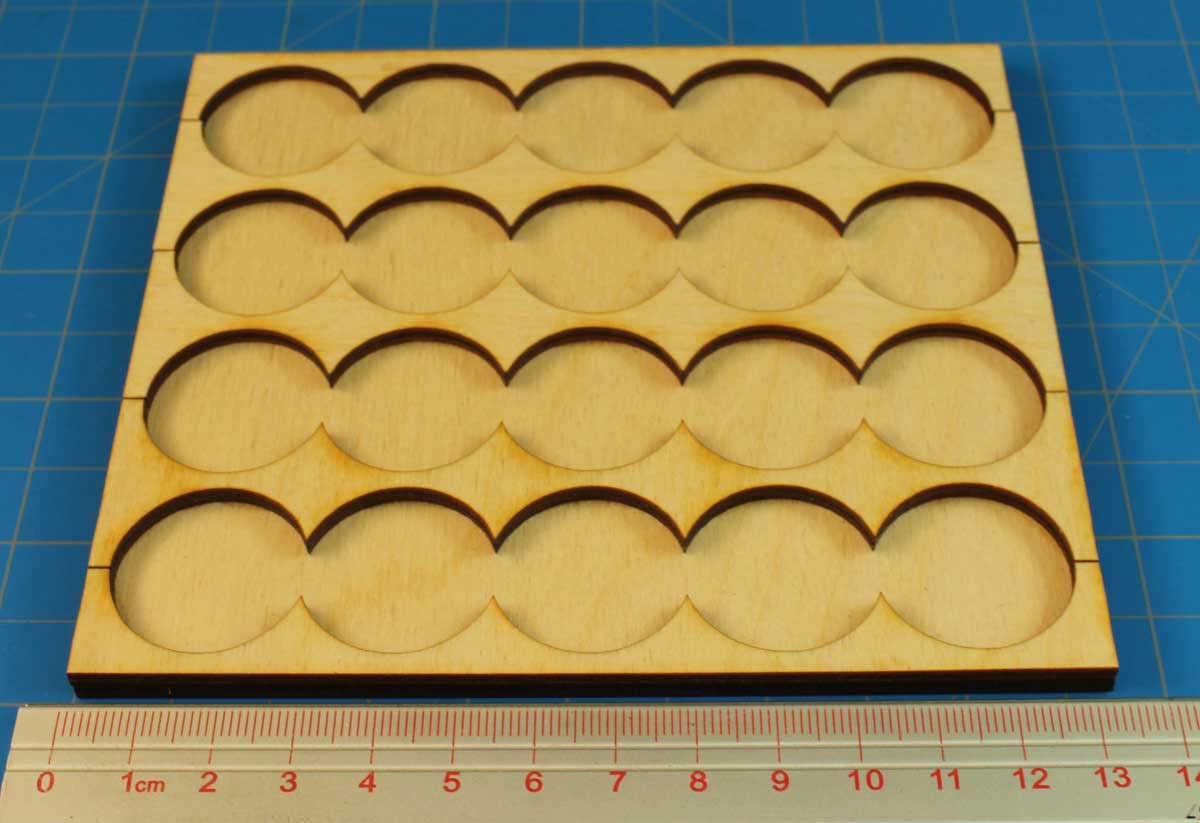 LITKO 5x4 Formation Rank Tray for 25mm Circle Bases