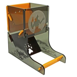 litko horror themed dice tower | dice roller | dice tumbler | dice boot | ttrpg | board games (werewolf)