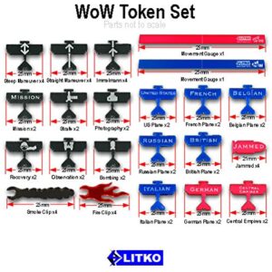 LITKO WW1 Flight Token Set Compatible with Wings of Glory