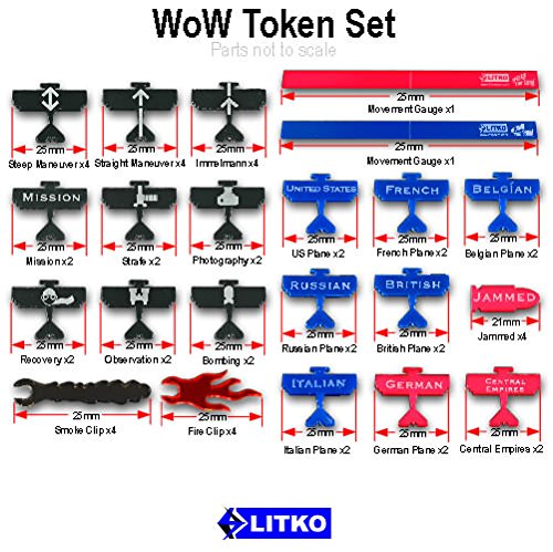 LITKO WW1 Flight Token Set Compatible with Wings of Glory