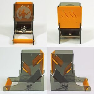 LITKO Horror Themed Dice Tower | Dice Roller | Dice Tumbler | Dice Boot | TTRPG | Board Games (Werewolf)