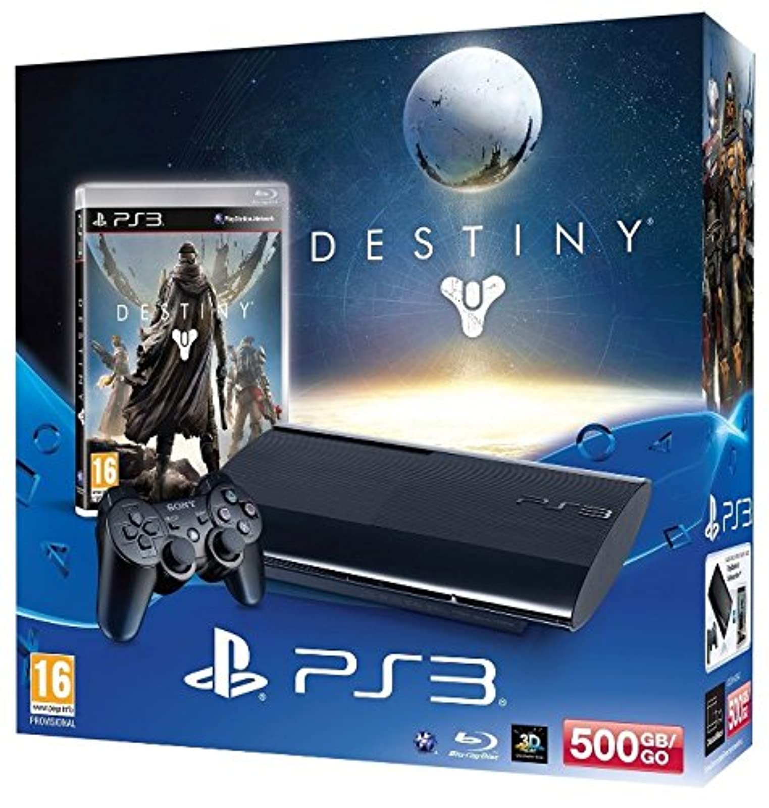 Sony PS3 500GB + DualShock 3 + Destiny