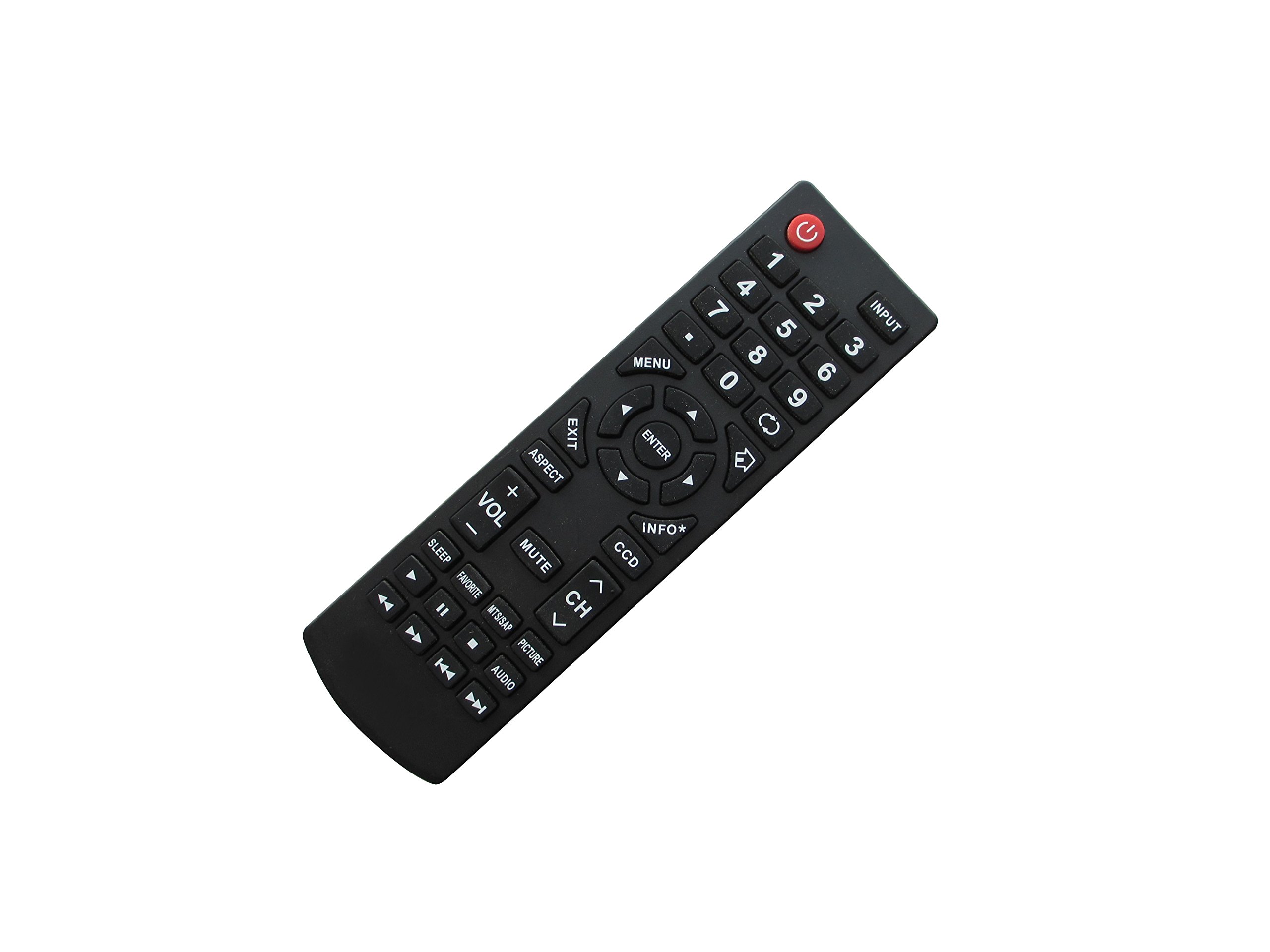 Universal Replacement Remote Control Fit for DYNEX ZRC102 DX-16E220NA16 DX-19E310NA15 DX-42E250A12 DX-19E220A12 DX-24E310NA15 DX-22LD150-A11 DX-32L150-A11 DX-32L151-A11 Plasma LCD LED HDTV TV