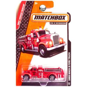 matchbox 2014 - 1963 mack b fire truck 100/120 mbx heroic rescue