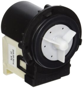 lg 4681ea2001t genuine oem drain pump assembly for lg washing machines, black