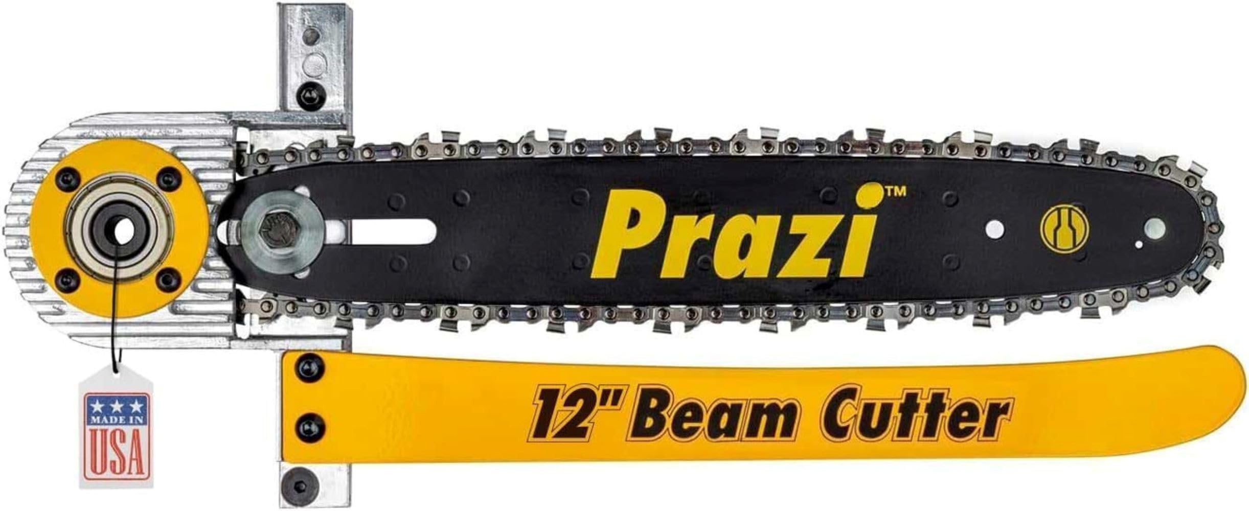 Prazi 12" Beam Cutter Attachment for Circular Saws – For 7-1/4" Circular Saws, Non-Worm Drive – American Owned Company – Increase Cut Depth from 2-1/2” to 12”