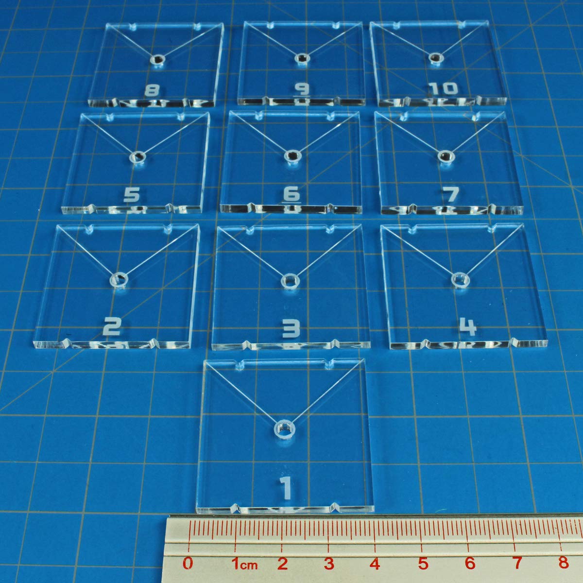 LITKO Space Fighter Flight Bases #1-10 Compatible with Star Wars: X-Wing (10)