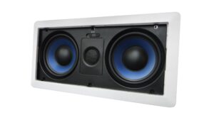 5252w silver ticket in-wall speaker with pivoting tweeter (dual 5.25 inch in-wall center channel)