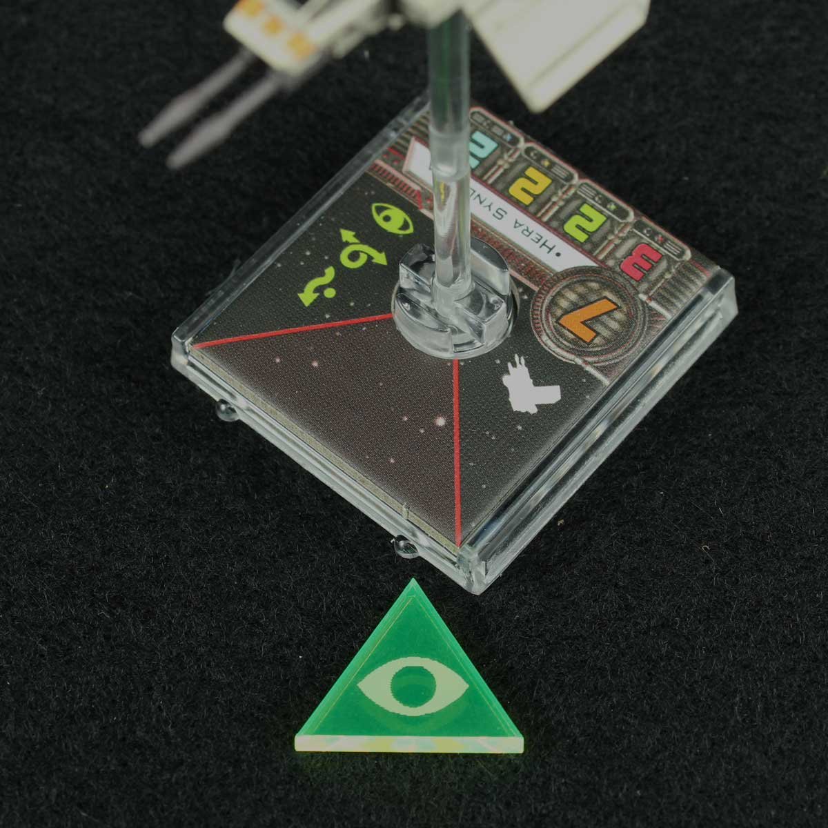 LITKO Space Fighter 2nd Edition Tokens | Compatible with Star Wars: X-Wing Miniatures Game | Pack of 10 (Triangular Focus Tokens)