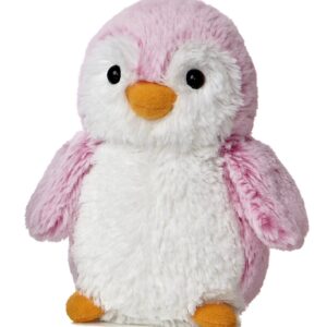 Aurora® Playful Pompom Penguin™ Brights Stuffed Animal - Vibrant Companions - Endless Fun - Pink 6 Inches