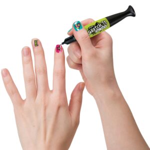 ALEX Toys Sketch It Nail Pens Salon Girls Fashion Activity, Sketch and Paint, Create Long Lasting Looks with Beautiful Nail Polish, For Ages 8 and up