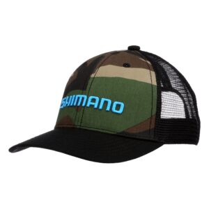 shimano inc. shm camo trucker cap