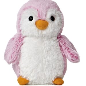 Aurora® Playful Pompom Penguin™ Brights Stuffed Animal - Vibrant Companions - Endless Fun - Pink 6 Inches