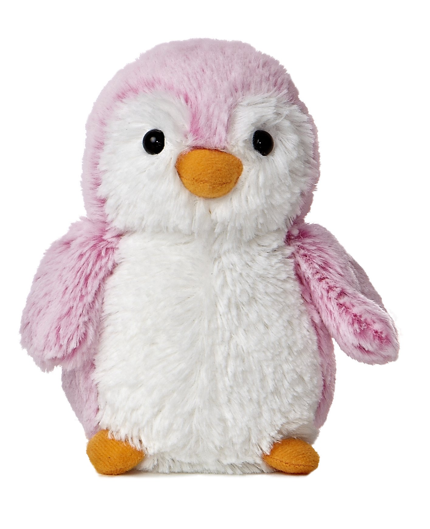 Aurora® Playful Pompom Penguin™ Brights Stuffed Animal - Vibrant Companions - Endless Fun - Pink 6 Inches