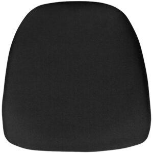 flash furniture louise hard black fabric chiavari chair cushion