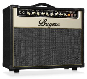 bugera v22 infinium 22-watt vintage 2-channel tube combo with infinium tube life multiplier, original turbosound speaker and reverb