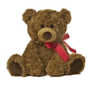 aurora® snuggly coco bear™ stuffed animal - comforting companion - imaginative play - brown 10.5 inches