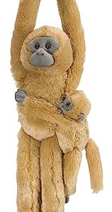 Wild Republic Common Langur w/baby Plush, Monkey Stuffed Animal, Plush Toy, Gifts for Kids, Hanging 20 Inches