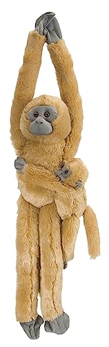 Wild Republic Common Langur w/baby Plush, Monkey Stuffed Animal, Plush Toy, Gifts for Kids, Hanging 20 Inches