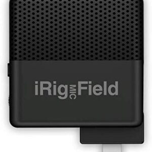 IK Multimedia iRig Mic Field stereo condenser microphone for iPhone and iPad - IP-IRIG-FIELD-IN - Black