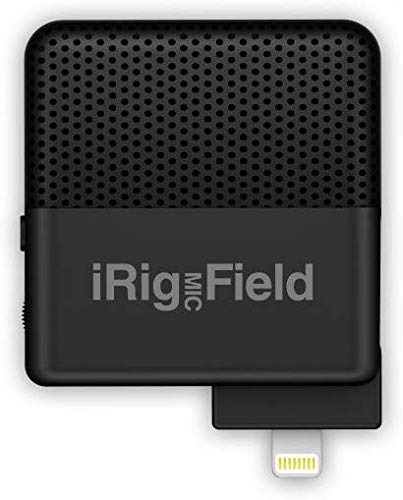 IK Multimedia iRig Mic Field stereo condenser microphone for iPhone and iPad - IP-IRIG-FIELD-IN - Black