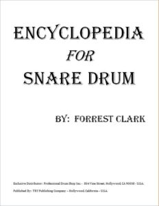 encyclopedia for snare drum - by forrest clark - try1128