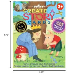 eeBoo: Mystery in The Forest Create a Story Pre-Literacy Cards, Encourage Interactive and Imaginative Play, Encourages Imagination, Creativity, and Story-Telling, for Ages 3 and up