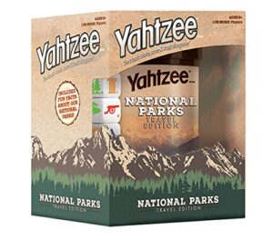 yahtzee national parks travel edition | classic yahtzee dice game with a national parks theme | perfect travel game for families | celebrate us national parks service