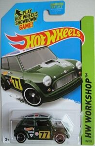 hot wheels morris mini hw workshop 194/250 green