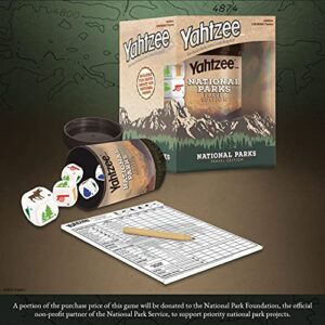 YAHTZEE National Parks Travel Edition | Classic Yahtzee Dice Game with a National Parks Theme | Perfect Travel Game for Families | Celebrate US National Parks Service